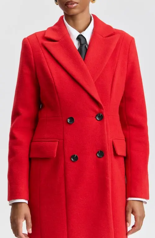 Avec Les Filles Sculpted Maxi Topcoat
