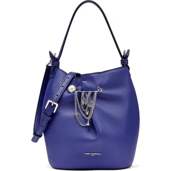 Karl Lagerfeld Paris Mauve Bucket Bag - Blue Violet