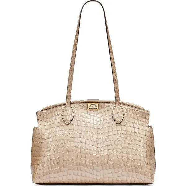 Karl Lagerfeld Paris Emi Croco Satchel
