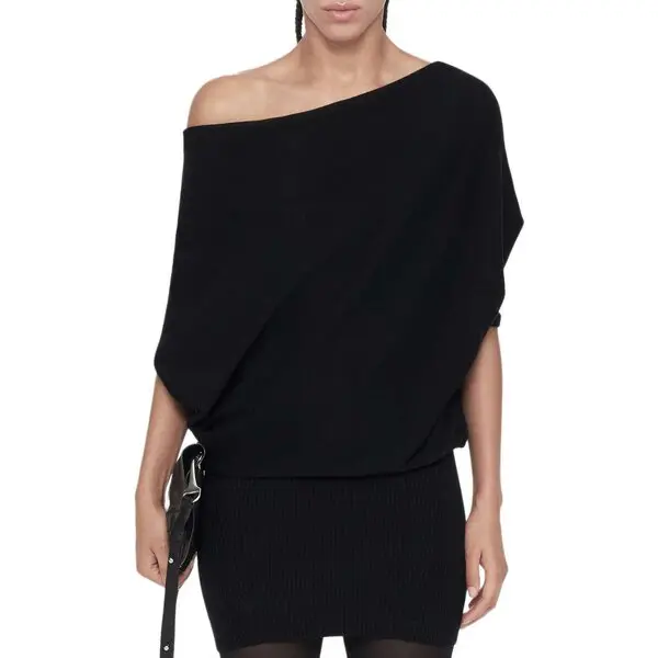 ALLSAINTS Ellie Off The Shoulder Dress - Black