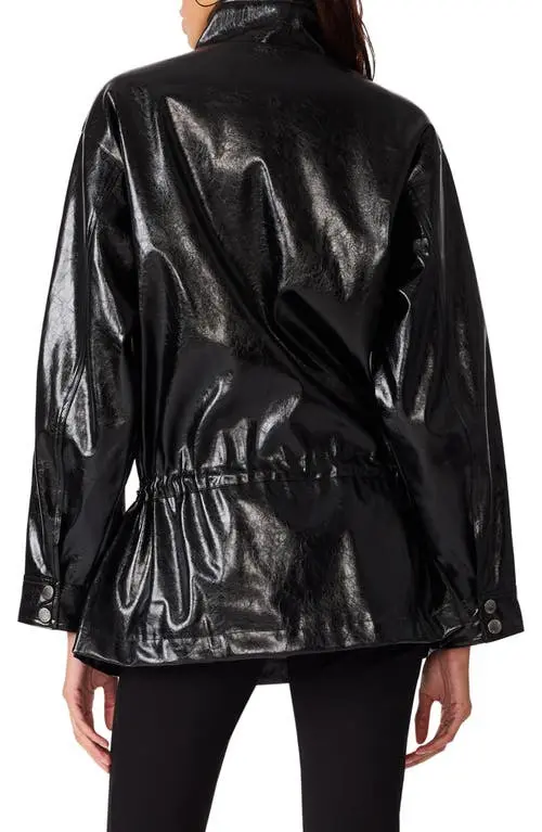 Steve Madden Banks Faux Leather Jacket - Black