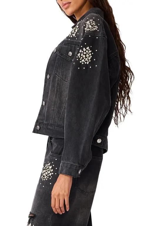 Steve Madden Clarke Embellished Denim Jacket