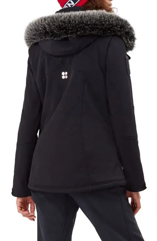 Sweaty Betty Exploration Soft Shell Ski Jacket With Faux Fur Trim
