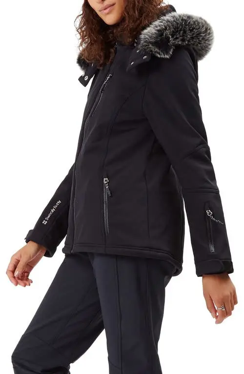 Sweaty Betty Exploration Soft Shell Ski Jacket With Faux Fur Trim