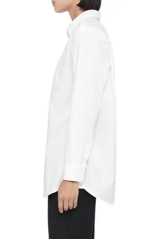 ALLSAINTS Kaia Oversized Cotton Shirt - White