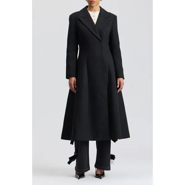 Avec Les Filles Fit And Flare Tailored Coat