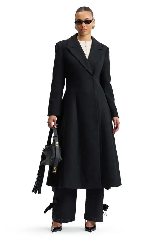 Avec Les Filles Fit And Flare Tailored Coat