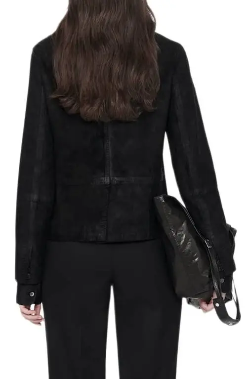 ALLSAINTS Surveya Leather Blazer