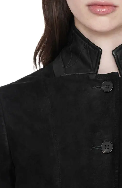 ALLSAINTS Surveya Leather Blazer