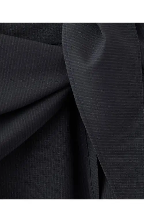 Mango Pinstripe Bandana Straight Leg Pants