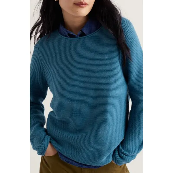SEASALT CORNWALL Makers Rib Organic Cotton Sweater
