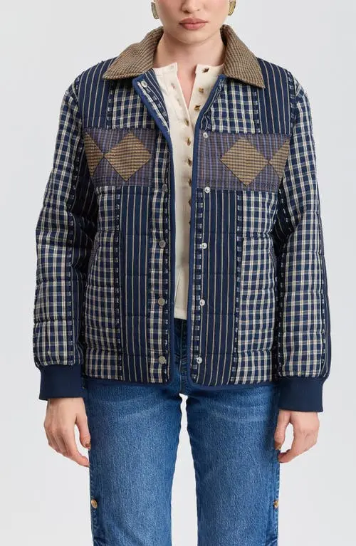Avec Les Filles Patchwork Quilted Jacket