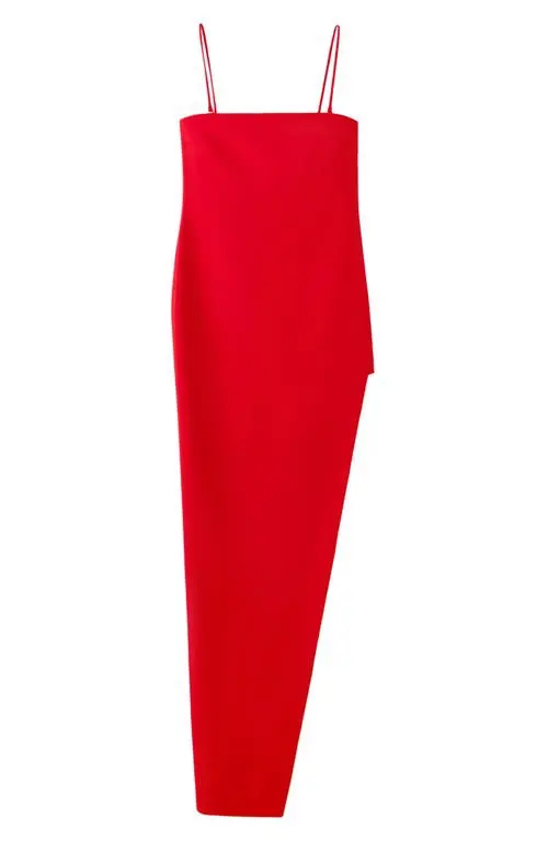 Mango Asymmetric Strapless Dress