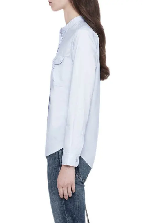 ALLSAINTS Tess Military Shirt - Ice Blue
