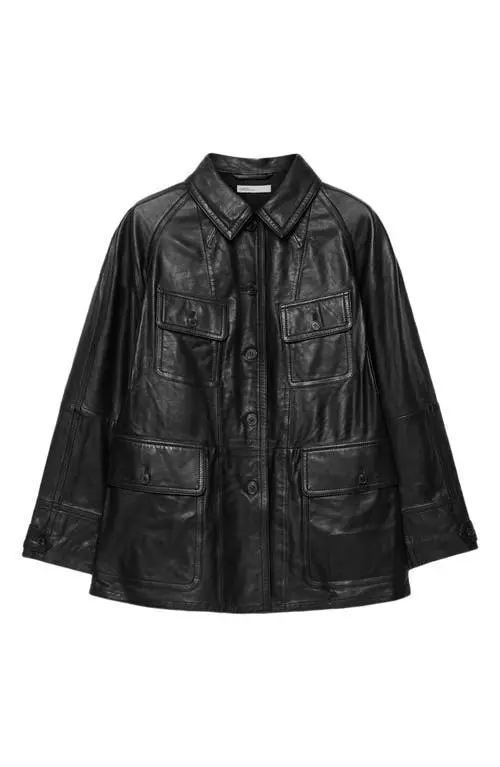 ALLSAINTS Roiya Leather Jacket - Black