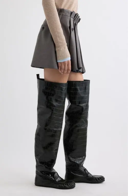 Acne Studios Ilassa Pleated Wool Miniskirt