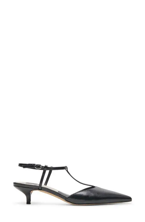 Dolce Vita Torena Leather Slingback Pump - Black Leather