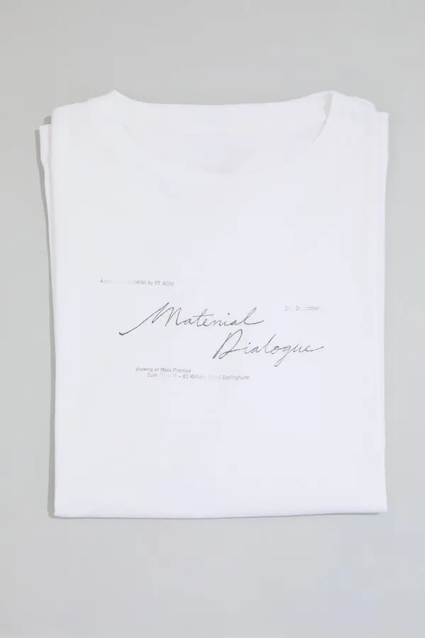 ST. AGNI Material Dialogue Tee - White
