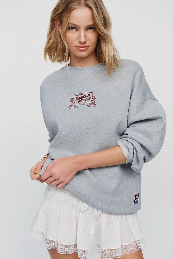 DAMSON MADDER Local Fixers 0% Cotton Sweatshirt - Grey