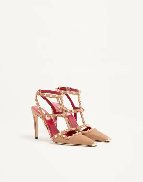 Valentino Garavani Rockstud Suede Pumps 100mm