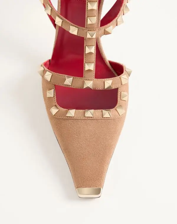 Valentino Garavani Rockstud Suede Pumps 100mm