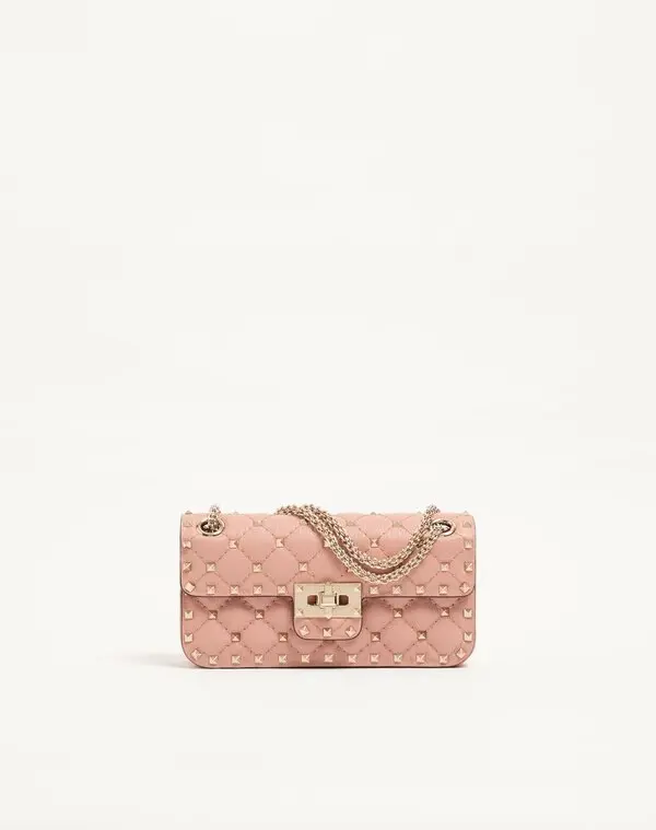 Valentino Garavani Rockstud Spike Small Shoulder Bag In Kidskin - Phard