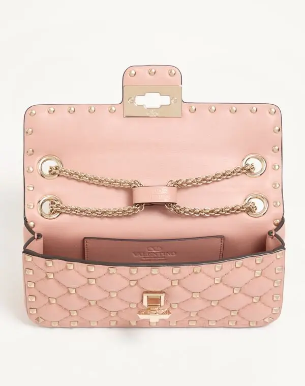 Valentino Garavani Rockstud Spike Small Shoulder Bag In Kidskin - Phard