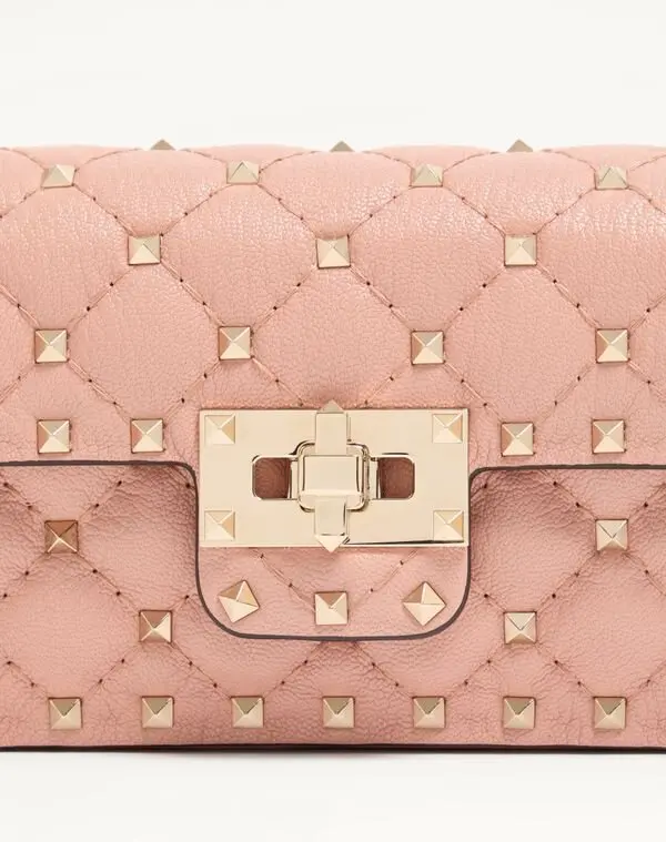 Valentino Garavani Rockstud Spike Small Shoulder Bag In Kidskin - Phard