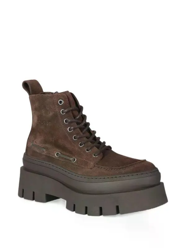 COPENHAGEN  Suede Chunky-sole Combat Boots