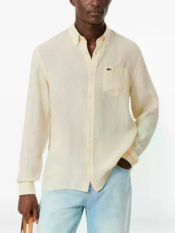 Lacoste Regular Fit Linen Shirt