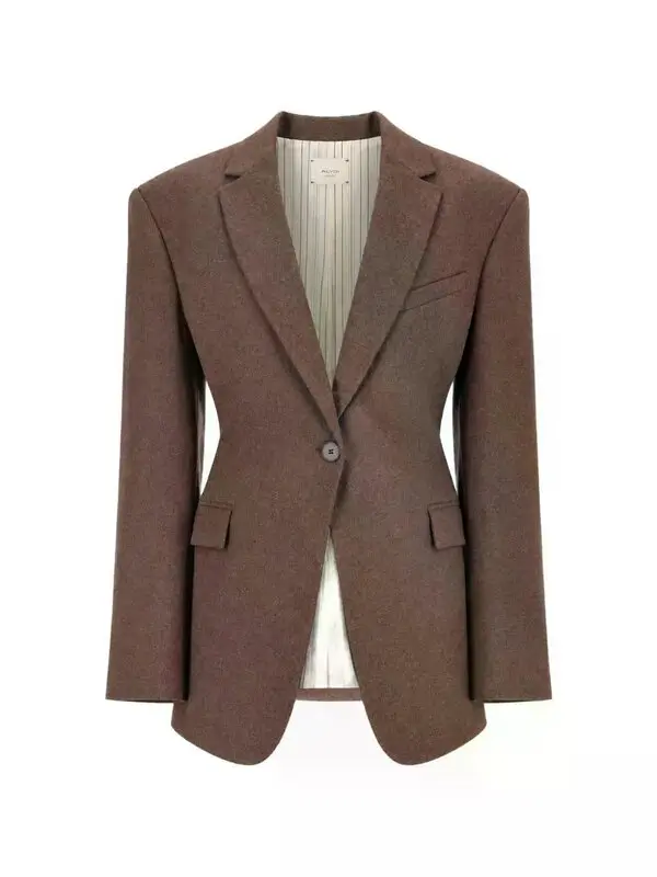ALYSI Single-breasted Flannel Blazer