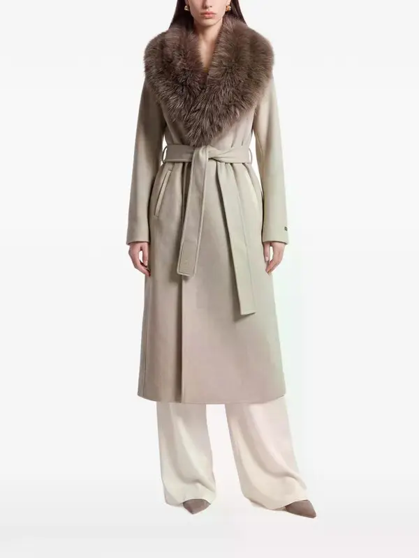 Rudsak Cindy Faux-fur Collar Belted Coat