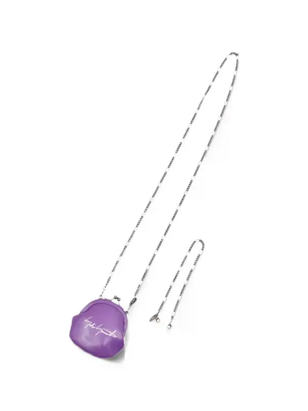 Yohji Yamamoto Logo-print Leather Coin Necklace