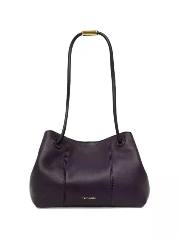 TRUSSARDI Orbita Logo-stamp Shoulder Bag - Purple