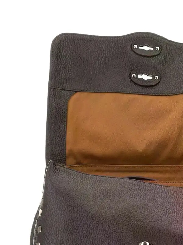 ZANELLATO Postina Stud-embellished Leather Shoulder Bag