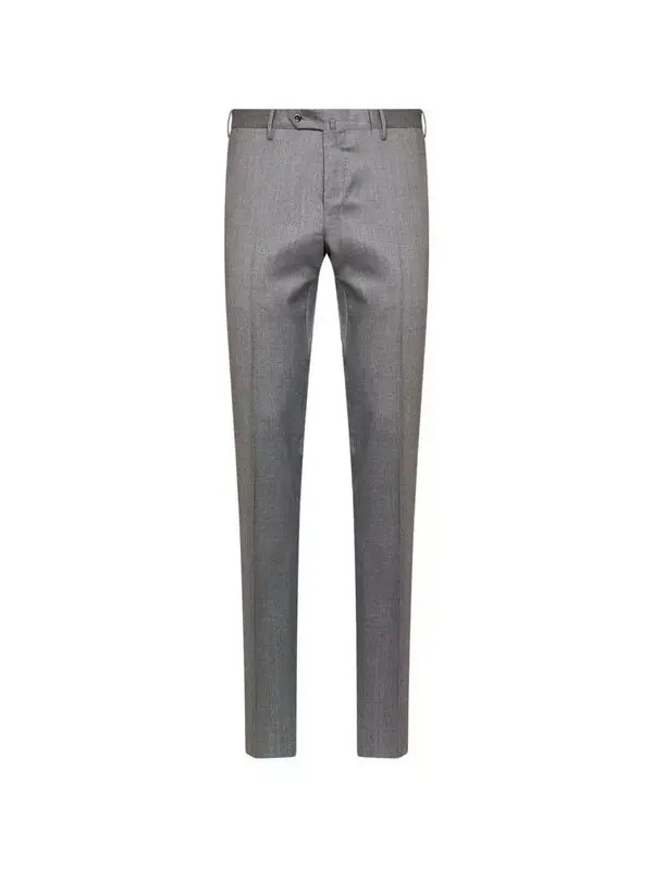 PT TORINO Pressed-crease Tailored Trousers - Grey