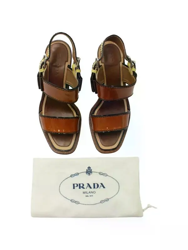 Prada Block-heel Slingback Sandals