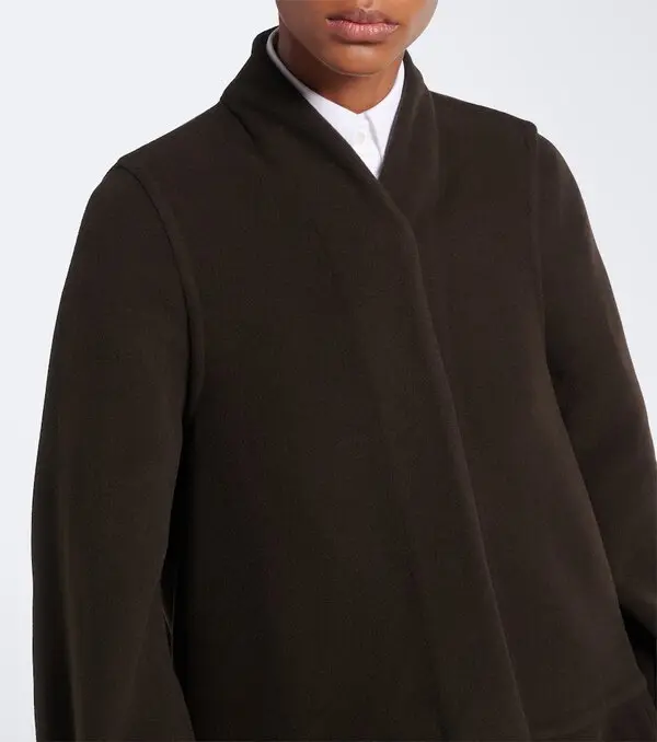Loewe Peplum Wool And Cashmere Coat