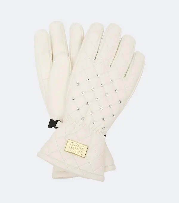 Goldbergh Josei Embellished Leather Ski Gloves