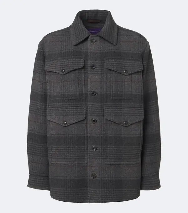Ralph Lauren Purple Label Chancery Wool And Cashmere Overshirt