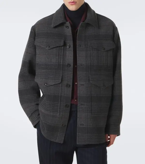 Ralph Lauren Purple Label Chancery Wool And Cashmere Overshirt