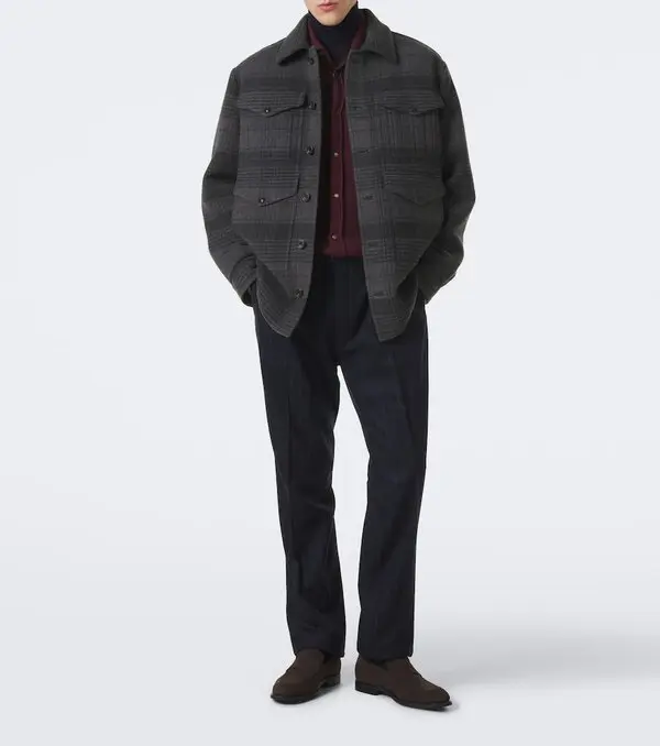Ralph Lauren Purple Label Chancery Wool And Cashmere Overshirt