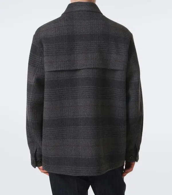 Ralph Lauren Purple Label Chancery Wool And Cashmere Overshirt