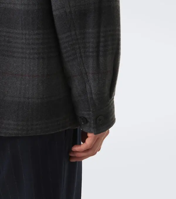 Ralph Lauren Purple Label Chancery Wool And Cashmere Overshirt