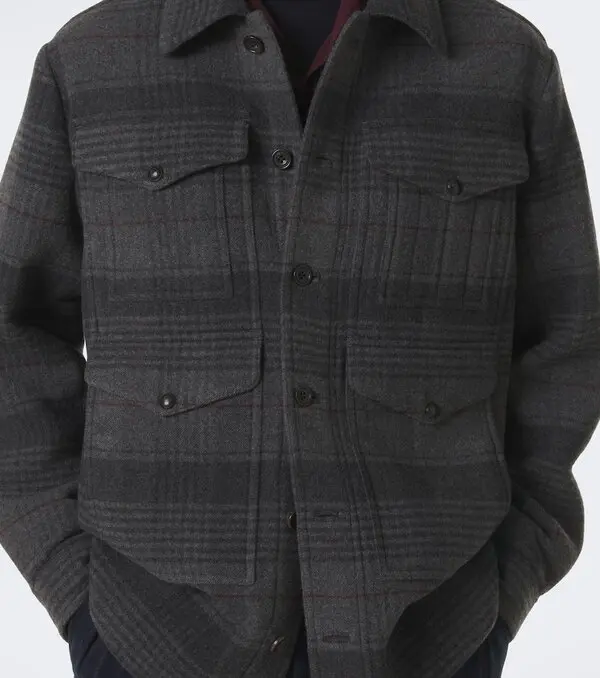 Ralph Lauren Purple Label Chancery Wool And Cashmere Overshirt
