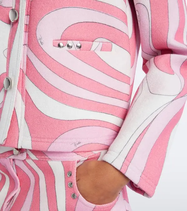 Emilio Pucci Marmo Cotton-blend Terry Jacket