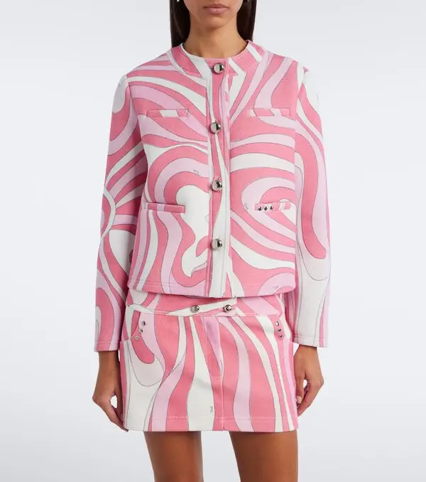 Emilio Pucci Marmo Cotton-blend Terry Jacket