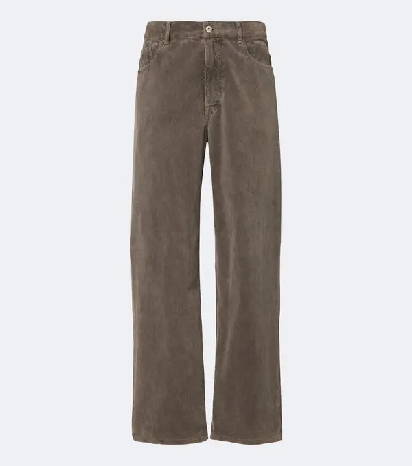 Auralee Cotton Corduroy Wide-leg Pants - Brown