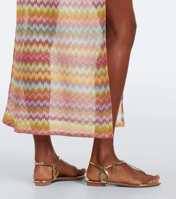 Missoni One-shoulder Lamé Maxi Dress