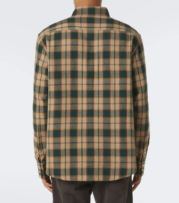 Visvim Meridian Plaid Wool And Linen Shirt